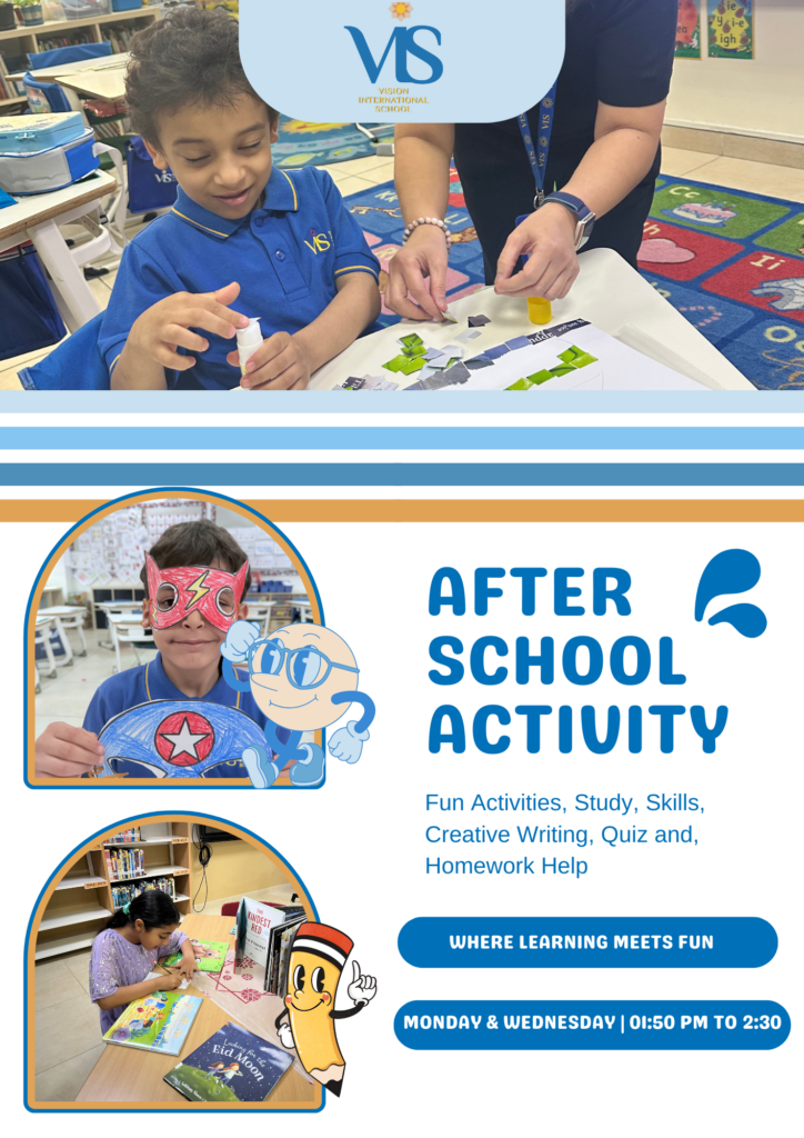 Colorful Retro After School Activity Flyer - VIS Vision International ...